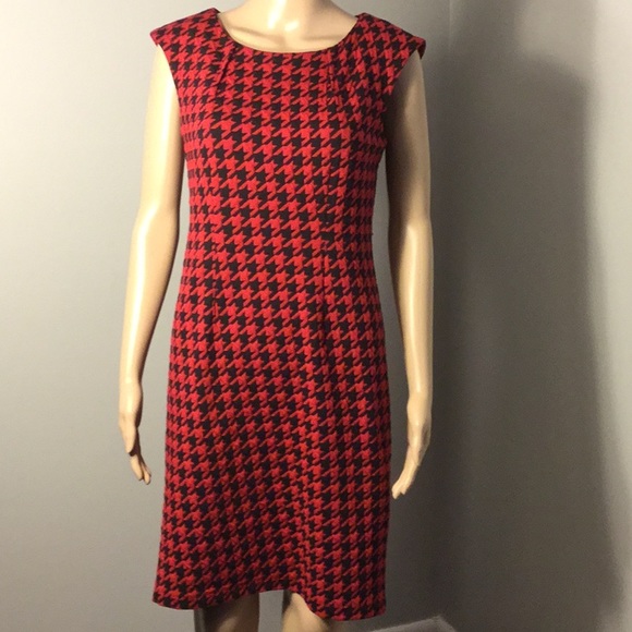 Elementz | Dresses | Elementz Sleeveless Stretchy Red Black Shift Dress ...